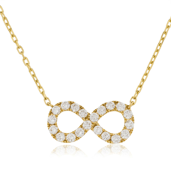 Infinity Diamond Pendant Necklace