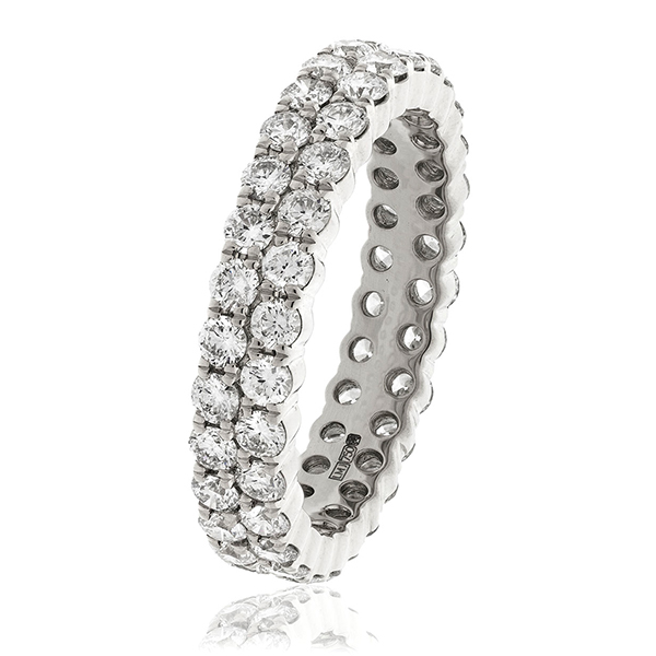 Diamond Double Row Full Eternity Ring