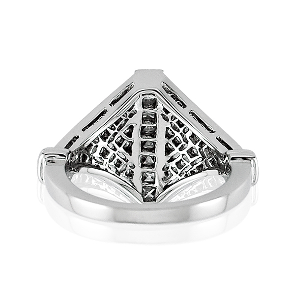 Garbo - French Cut Channel Set With Grain Set Old Cut Millgrain Edges ...