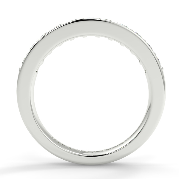 3mm Round Brilliant Cut Grain Set Half Eternity Ring