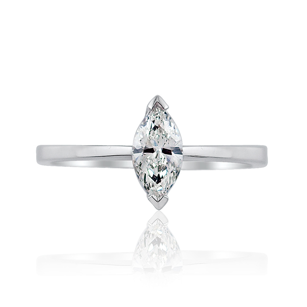Diamond Marquise Solitaire Ring