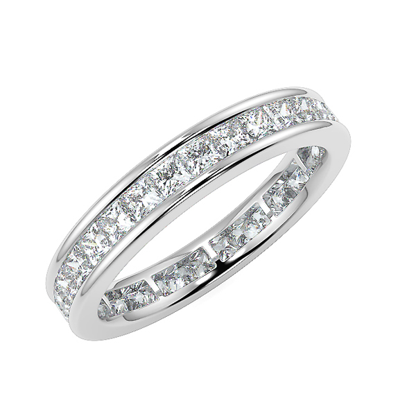 1.70ct Princess Cut Channel Set Full Eternity Ring