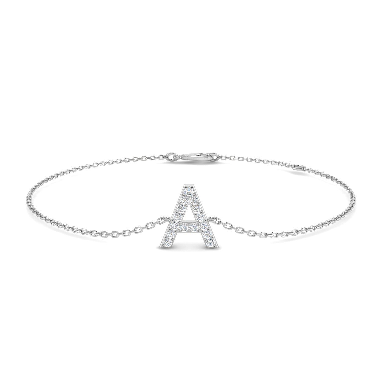 Diamond Initial Bracelets
